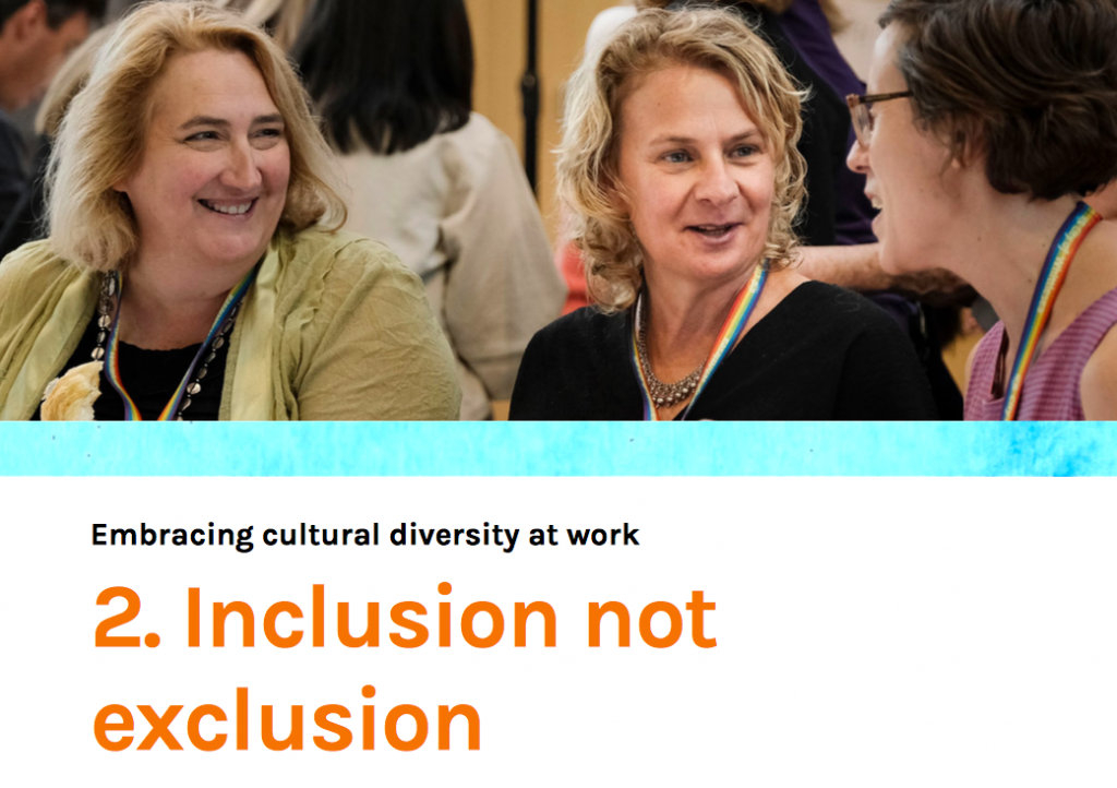 Inclusion not exclusion - A Taste Of Harmony
